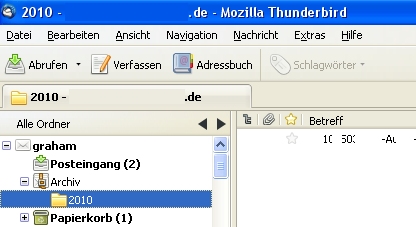 Thunderbird 3: Das Archiv | computius.de